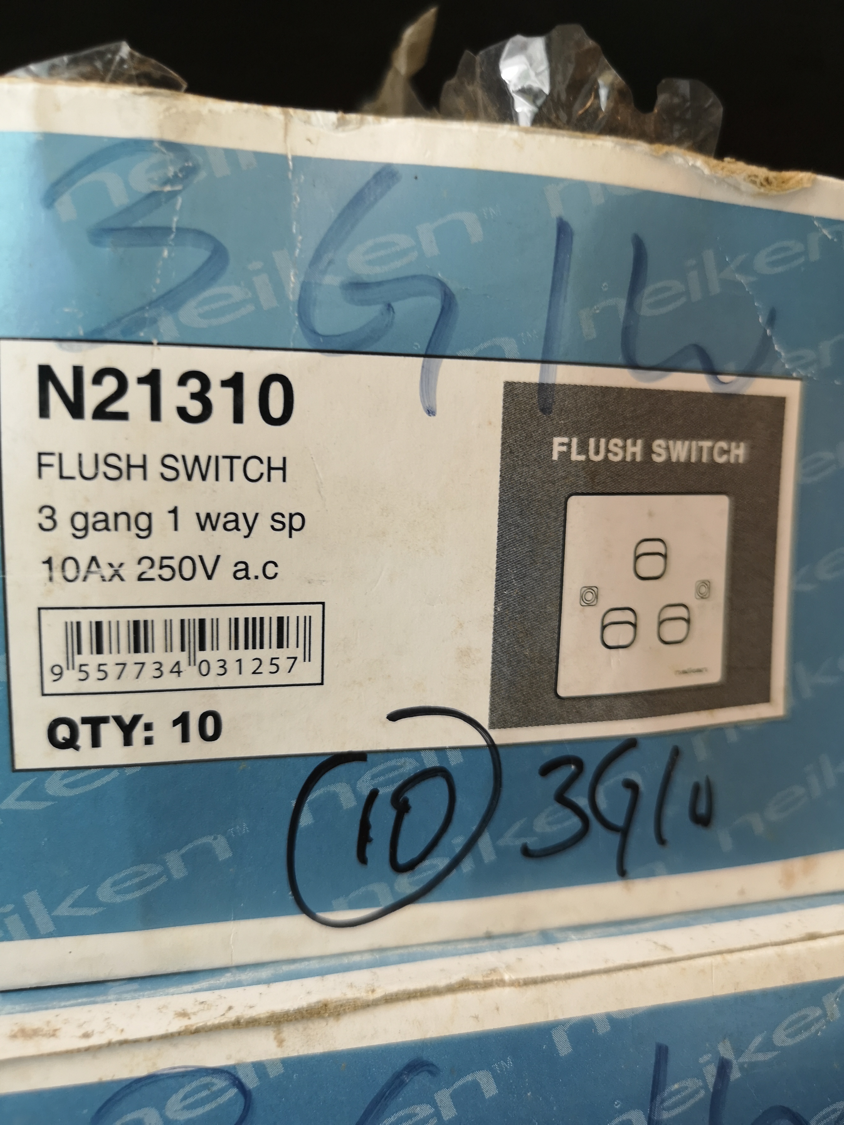 Neiken Flush Switch 3G 1 Way